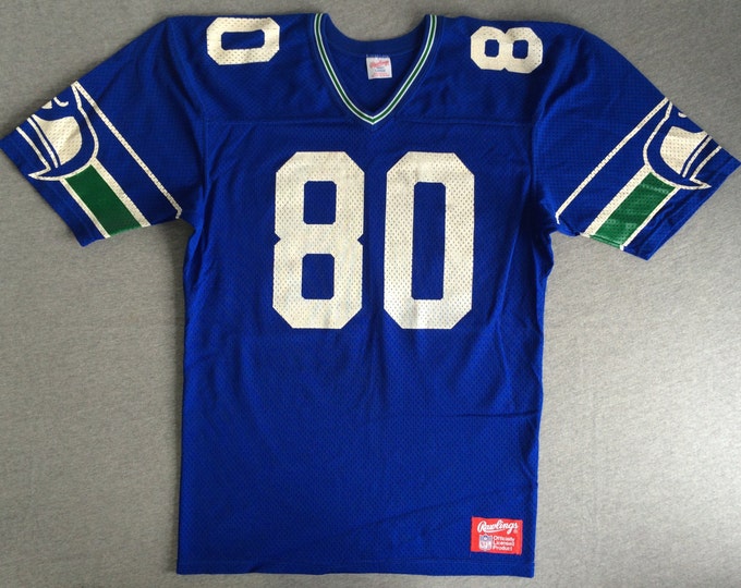 Vintage SEAHAWKS Jersey 1980's/ Official STEVE LARGENT #80 Old Logo ...