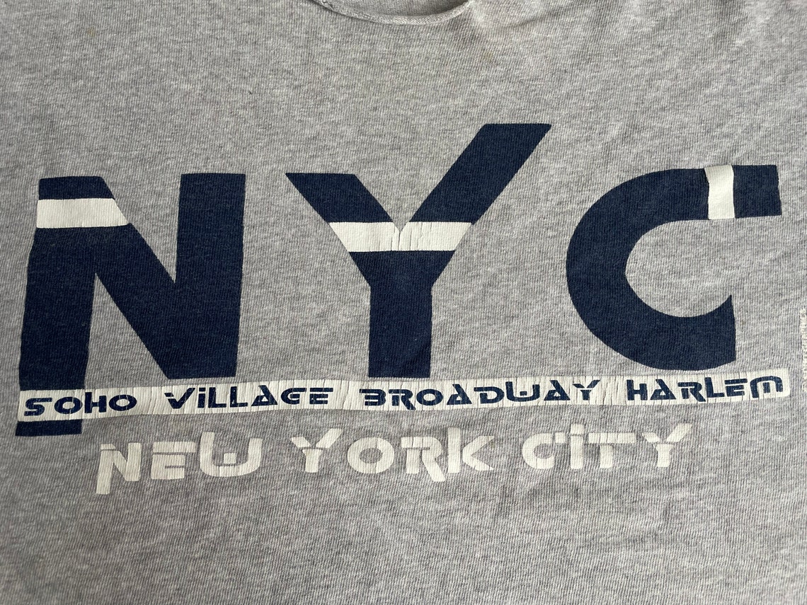NYC Shirt 90s Vintage Soho Village Broadway Harlem New York - Etsy