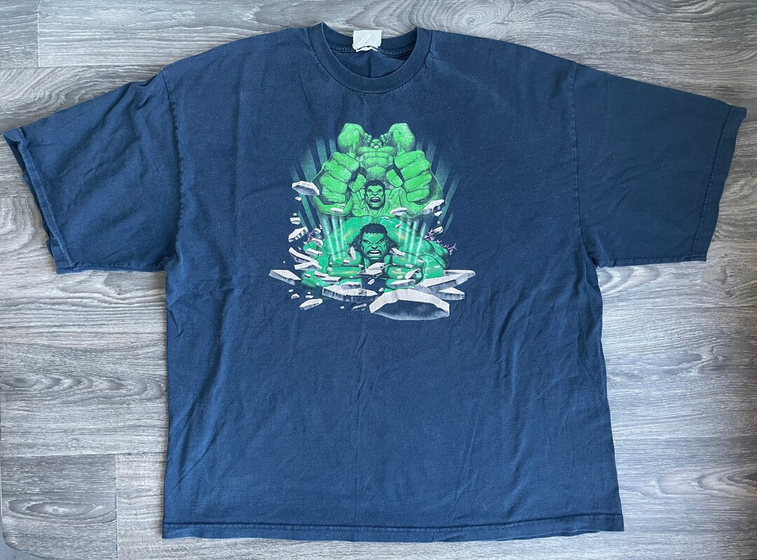 Hulk Shirt Vintage 90s Marvel Incredible Hulk Rare Triple Smash Action ...