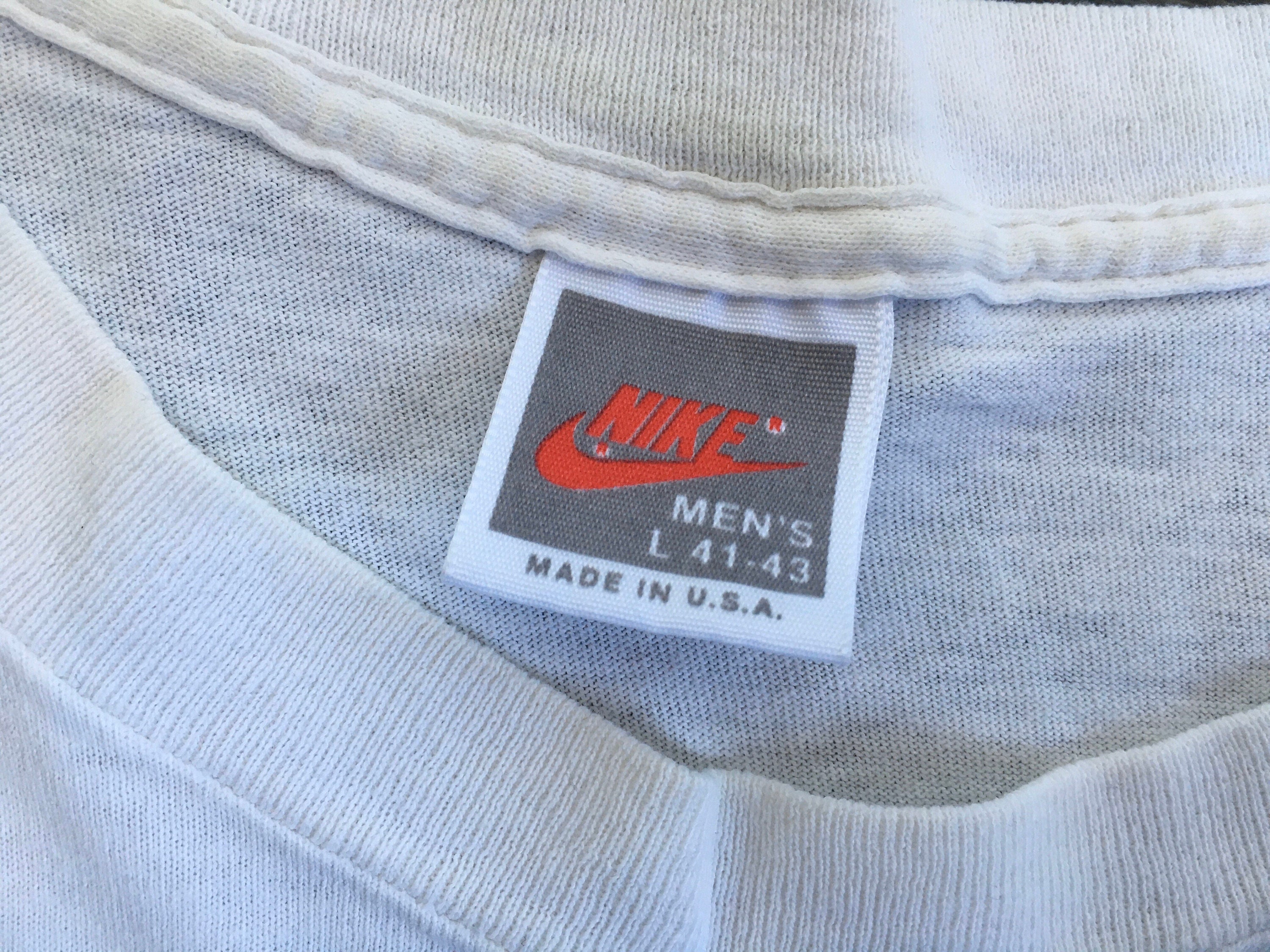 NIKE Shirt 1988 Vintage Original/ CASCADE Run Off Grey Tag | Etsy