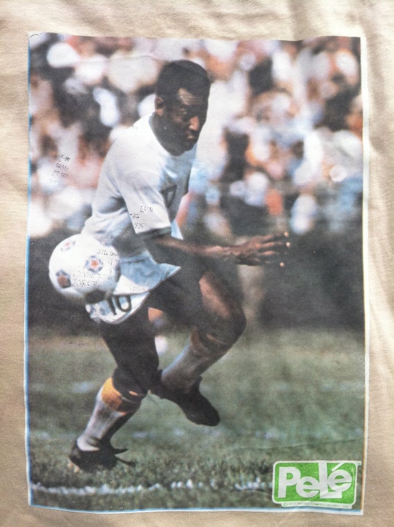 PELÉ SOCCER Shirt 1975 Vintage/ Pele Original Footbal… - Gem