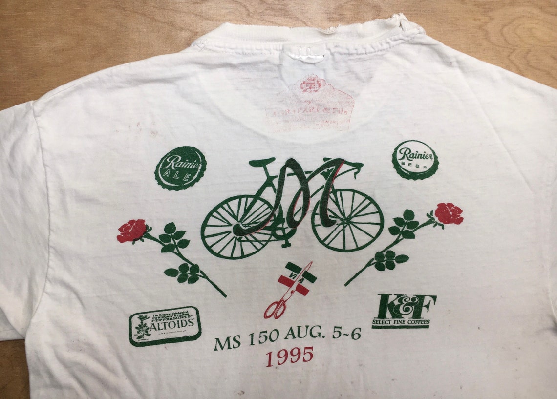 Le Bistro Montage Shirt 1995 Portland Vintage 90s Distress | Etsy