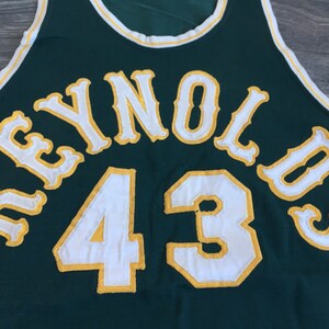 Vintage Basketball Jersey 60's Sewn Patch Lettering Reynolds Raiders ...