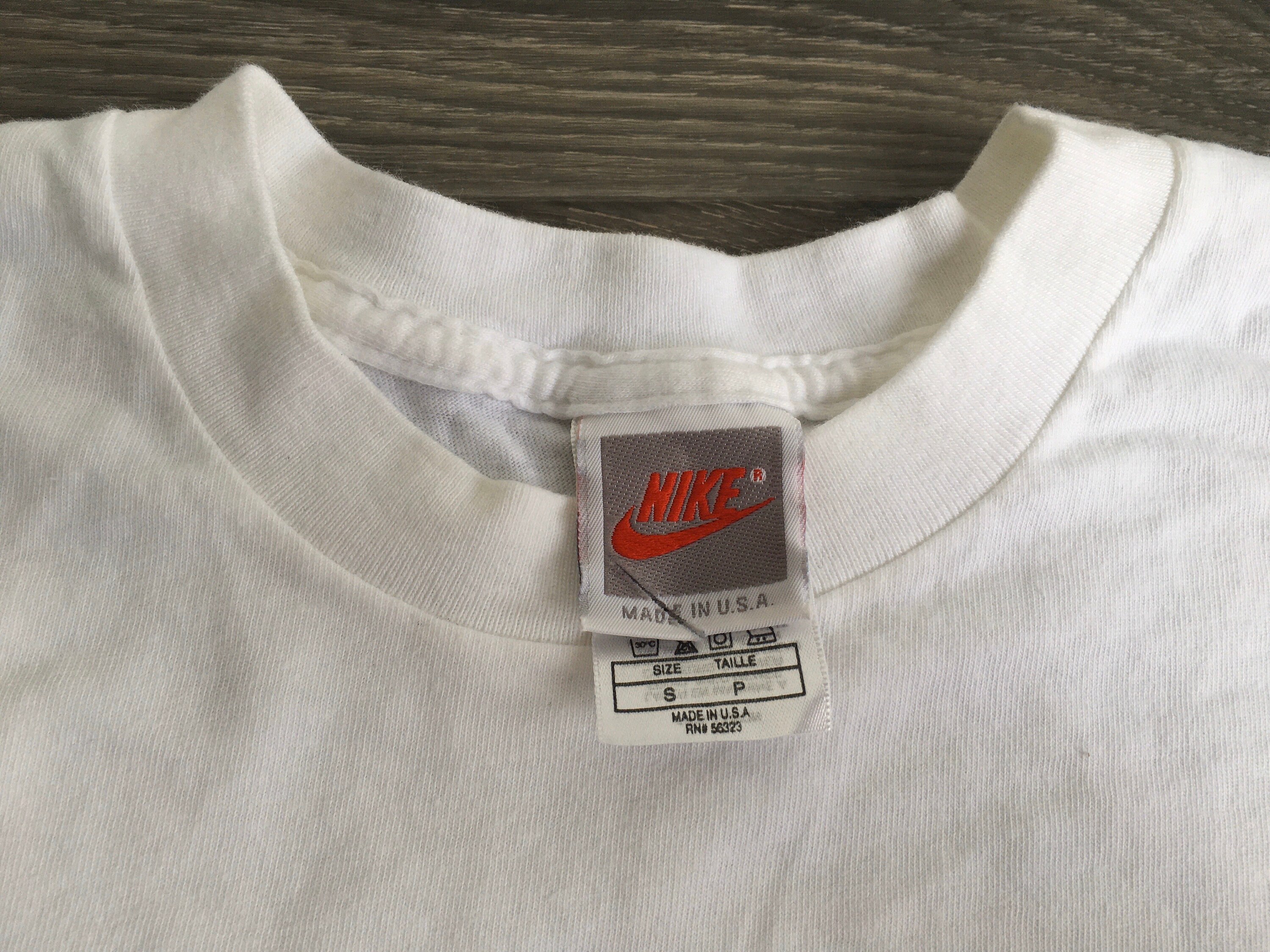 Nike Shirt 90s Vintage Grey Tag SWOOSH Colorful Graphic Single | Etsy