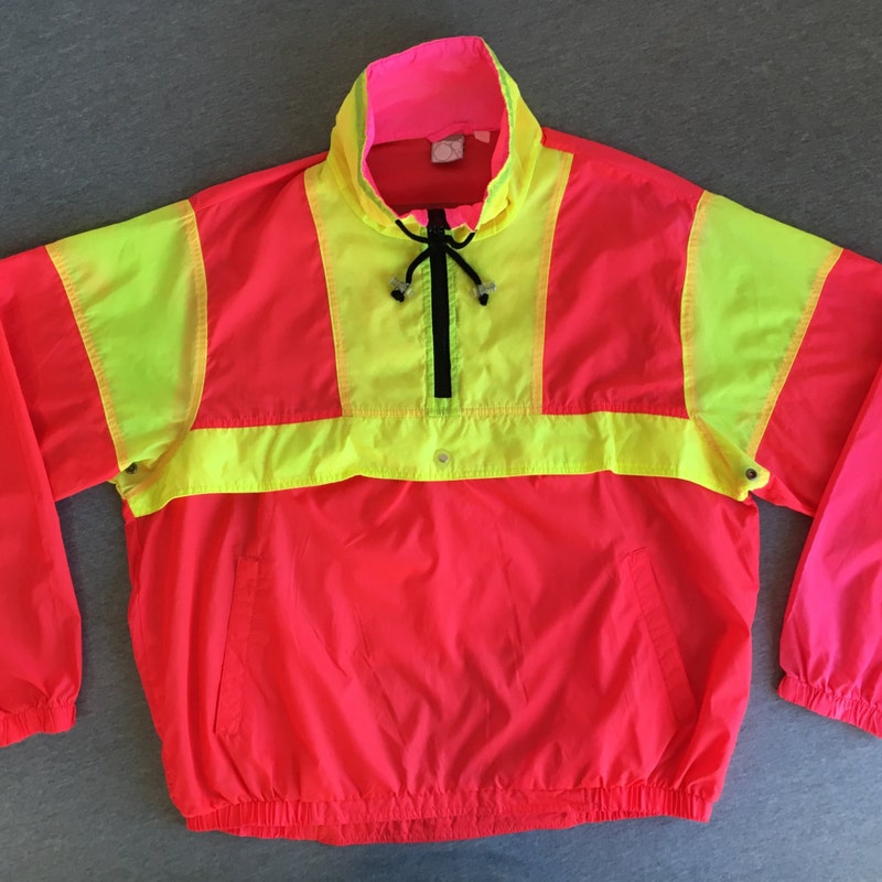 Neon Windbreaker - Etsy