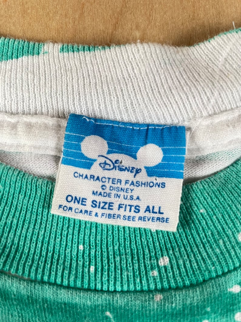 Mickey Mouse Shirt 80's Vintage All Over Print AOP Tie Dye Pastel ...