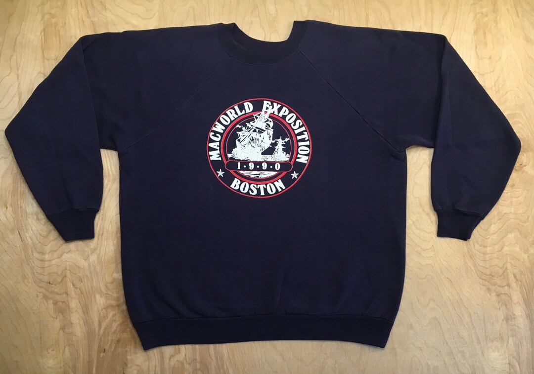 Macworld Sweatshirt Rare 1990 Vintage Boston Apple Computers Sweater ...