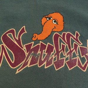 SNUFFLEUPAGUS Shirt 90s Vintage Sesame Street SNUFFY Jim Henson Puppet ...
