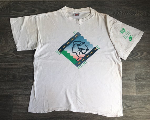 NIKE Shirt 1988 Vintage Original/ CASCADE Run Off Gre… - Gem