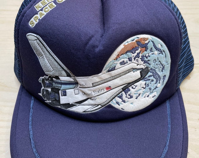 NASA Snapback Hat Kennedy Space Center Shuttle Earth Orbit Action Scene ...