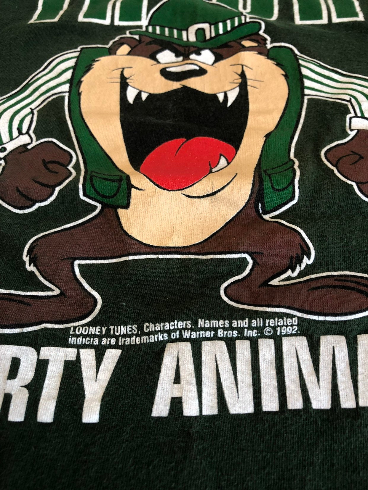 Taz Irish Shirt 1992 90s Vintage Party Animal St. Patrick's Day Looney ...