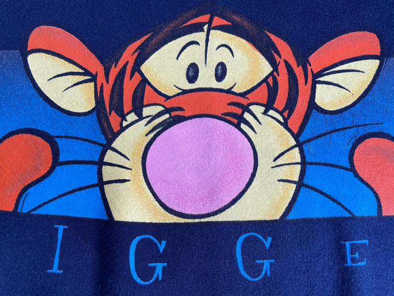 Tigger Winnie the Pooh Sweatshirt 90s Vintage Disney Bear Cartoon ...