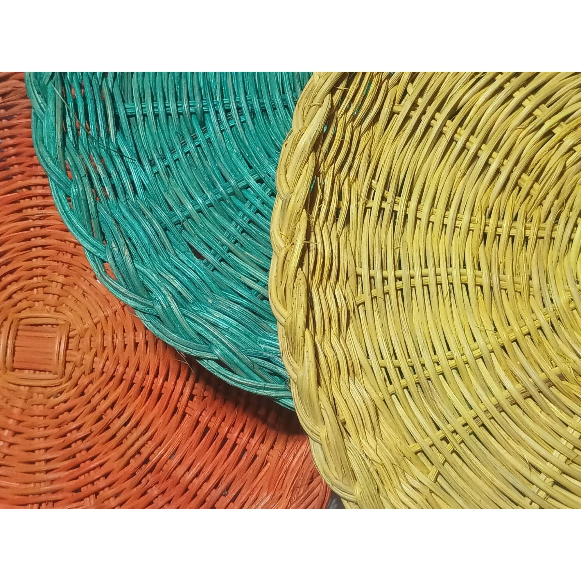 Vintage Wicker Paper Plate Holders Wall Hangings Rattan - Etsy