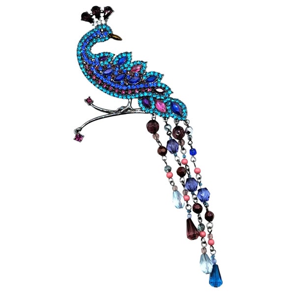 Signed Peacock Brooches - Etsy