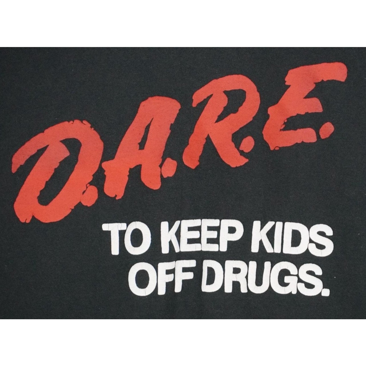 Vintage DARE T-shirt DARE to Keep Kids off Drugs Black Tee Size Adult ...