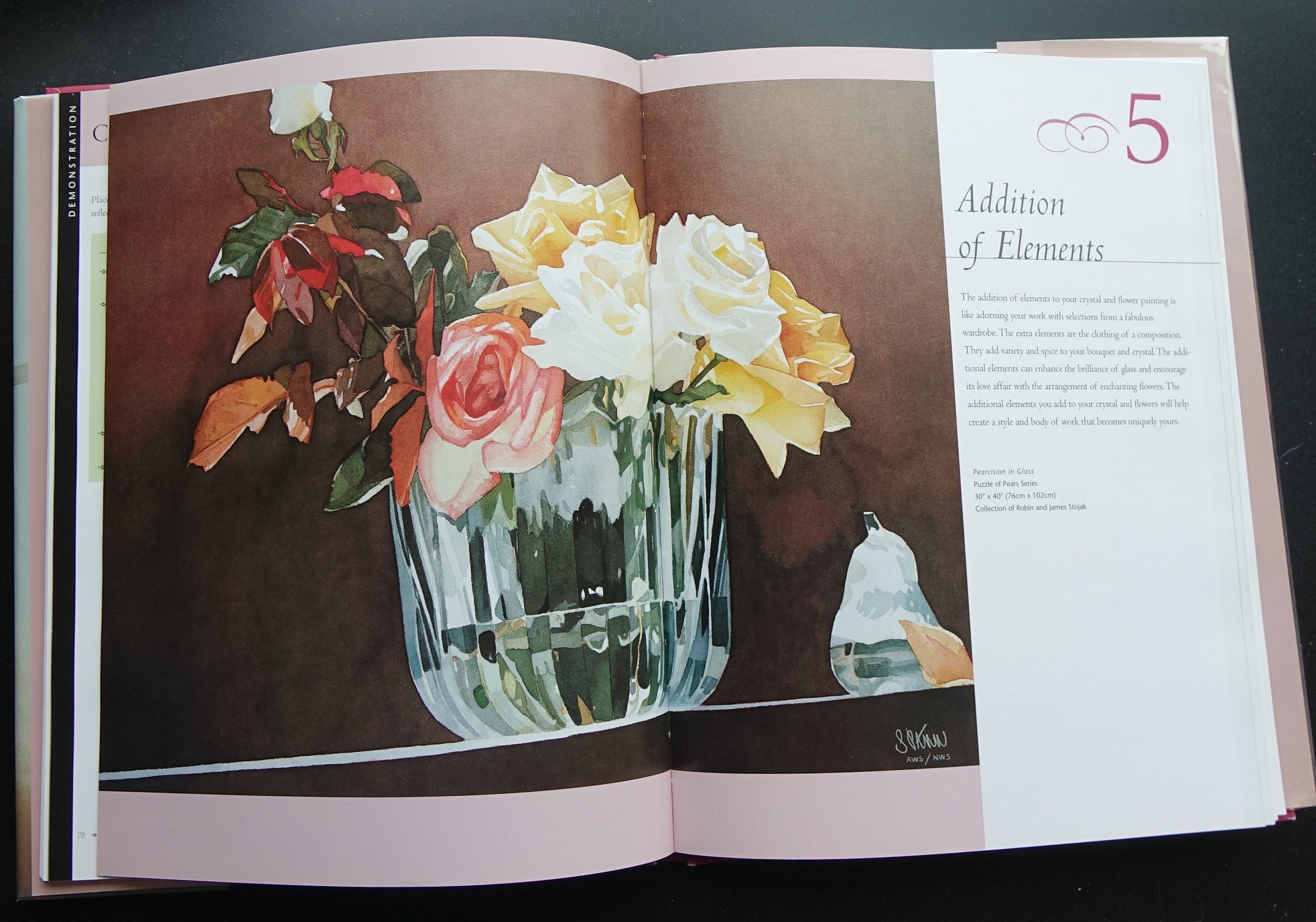 Artists Book, Painting Crystal and Flowers in Watercolor by Susanna ...