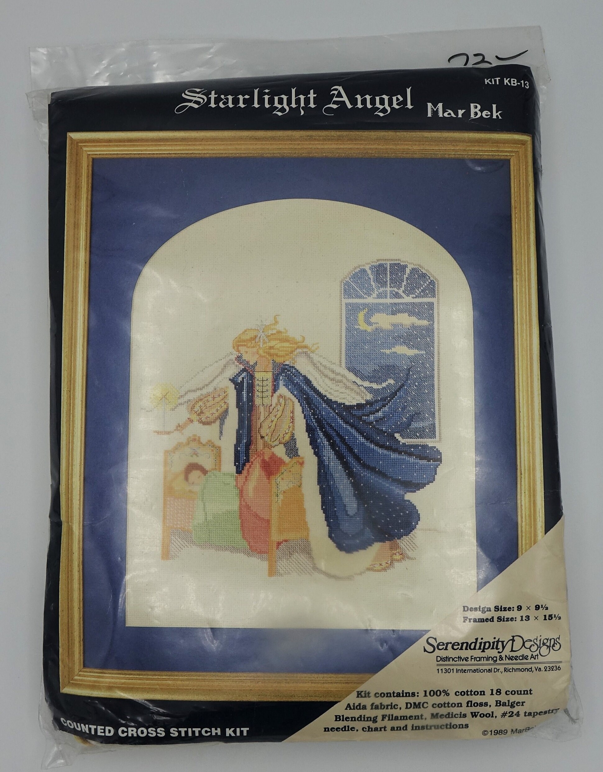 Vintage Starlight Angel Counted Cross Stitch Kit by Marbek Kit KB-13 ...