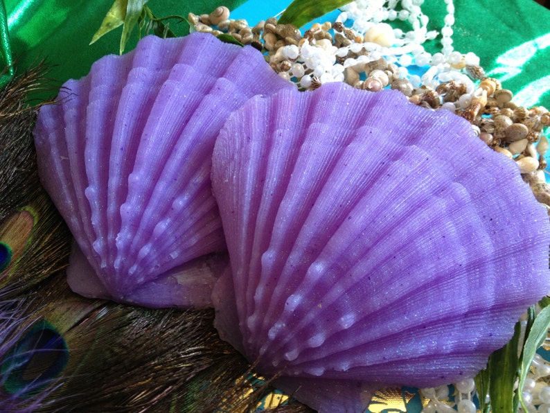 XL Soft Mermaid Seashells - Etsy
