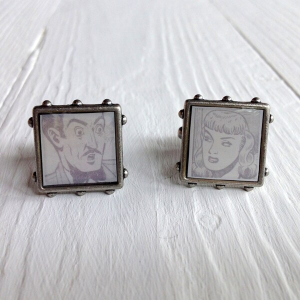 Comic Cufflinks - Etsy