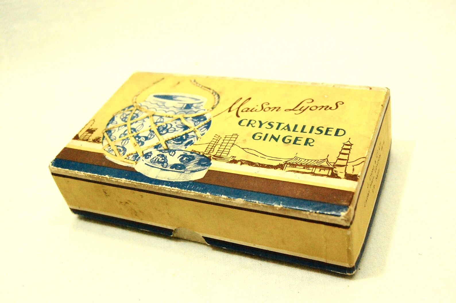 British VINTAGE Maison Lyon's Crystalised Ginger Box - Etsy Hong Kong