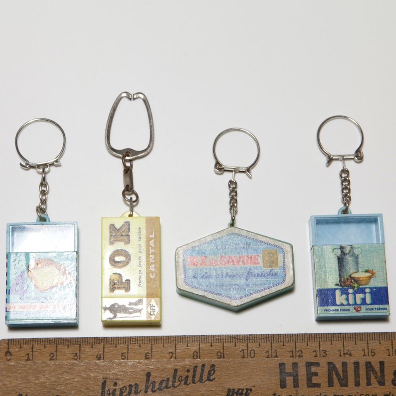 French Vintage Advertising Key Chains | Etsy