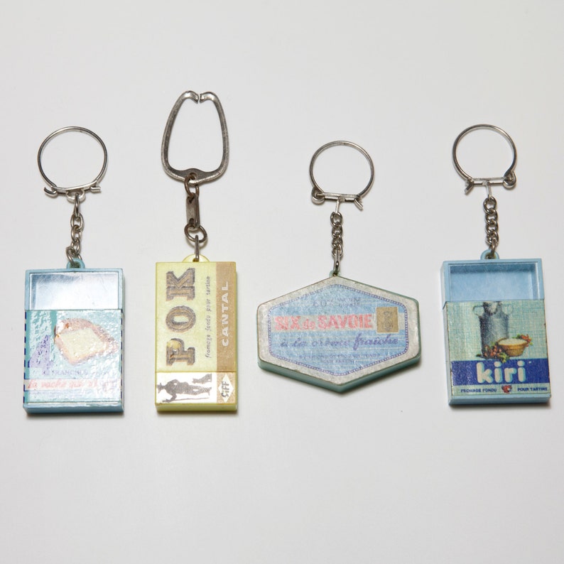 French Vintage Advertising Key Chains | Etsy