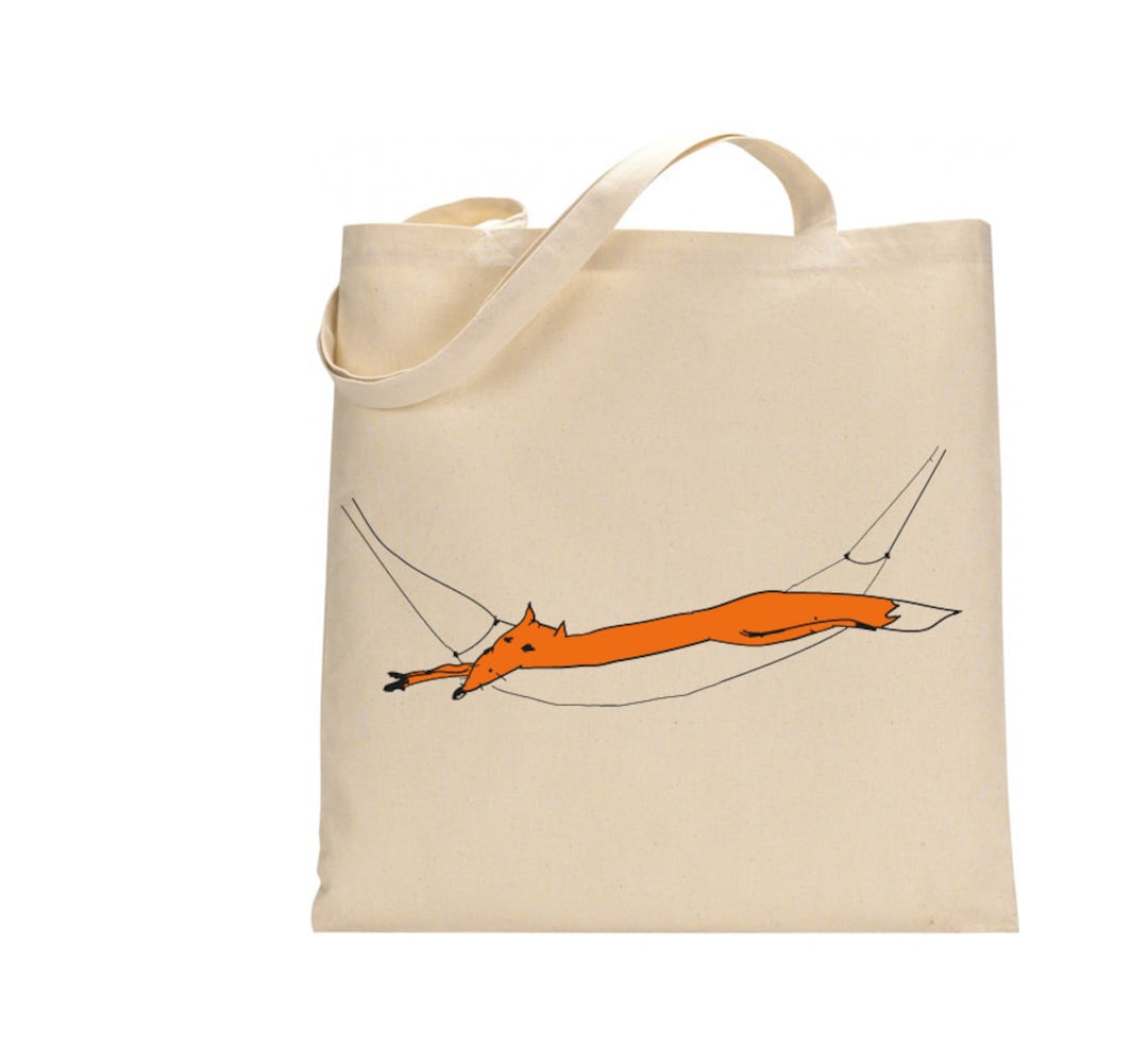 Fox Bag Market Tote Present for Her Fox Print Eco-friendly Bag - Etsy