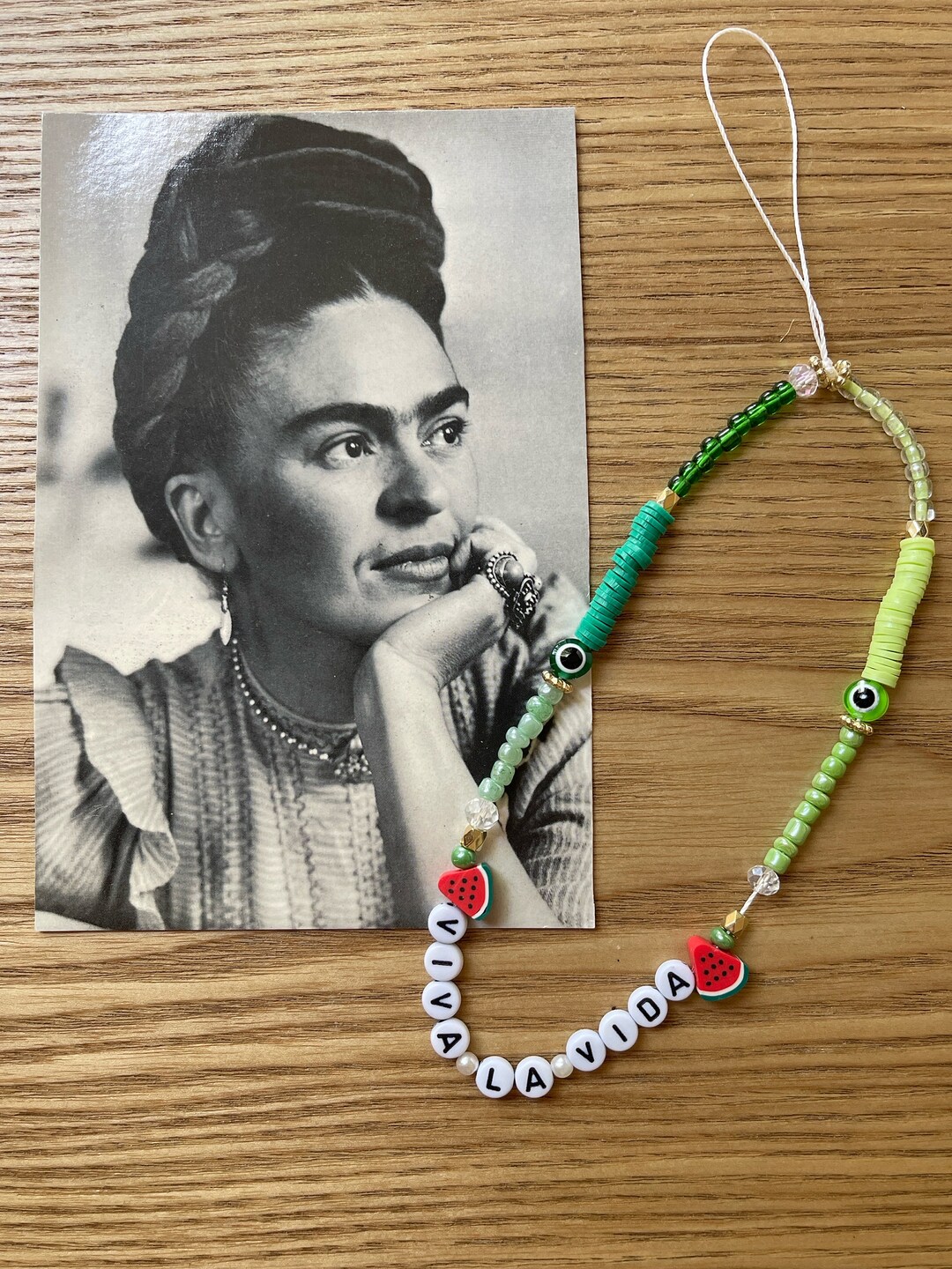 Frida Kahlo Inspired Phone Charm, Mothers Day, Evil Eye, Phone Strap ...