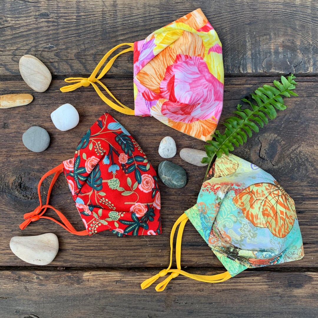 Breathable 3D Double Layers 100% Quilting Cotton Face Mask|adult and ...