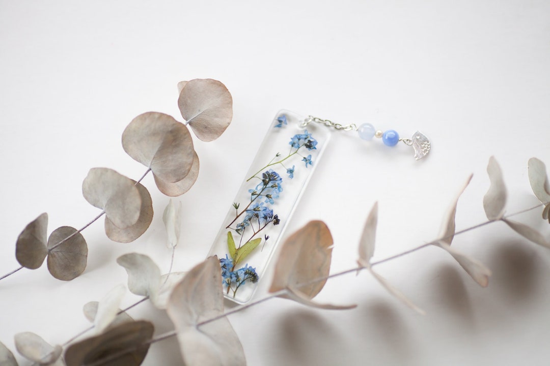 Forget Me Not Flowers Bookmark - Handmade Book Accessory Gift Idea - Etsy