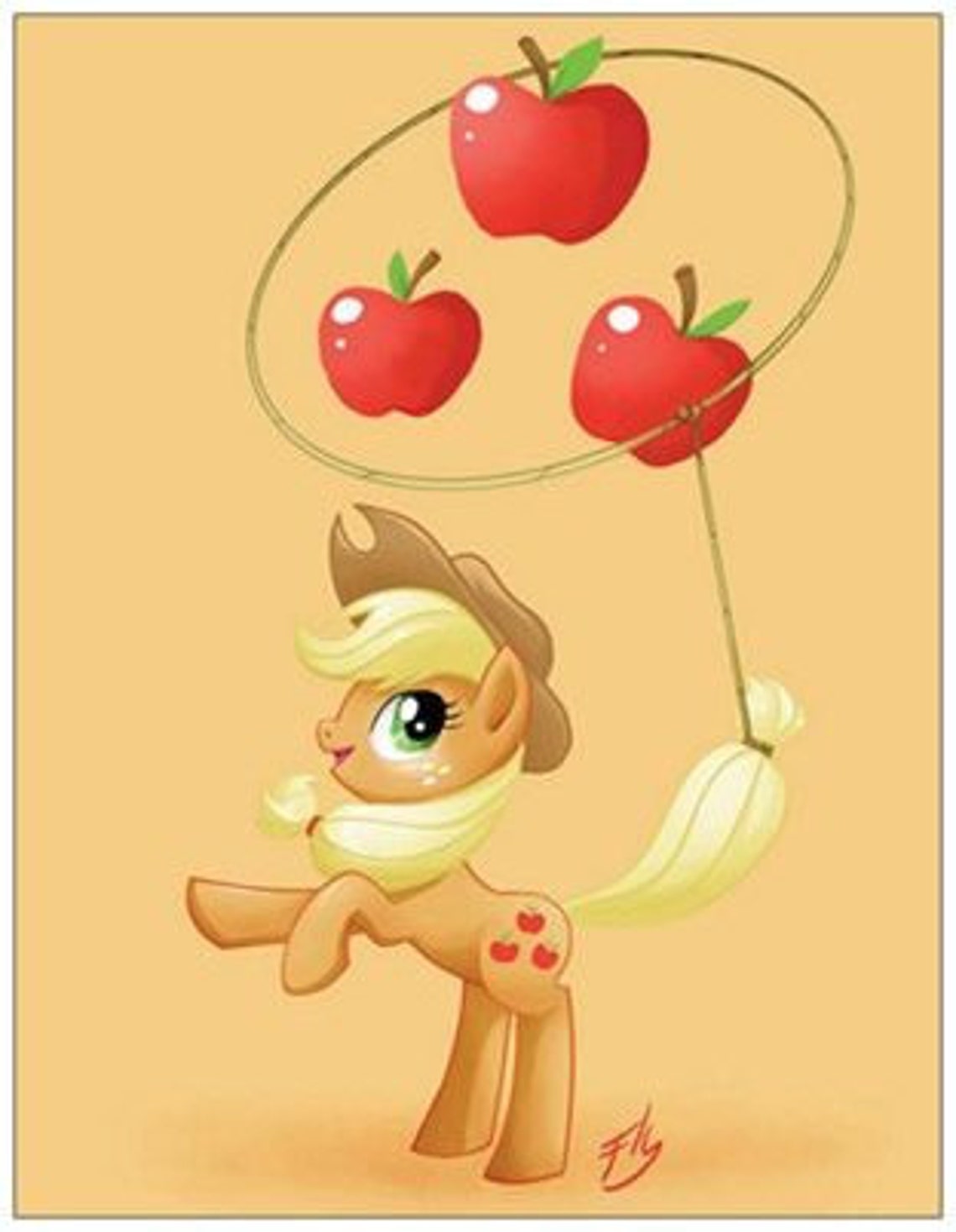 Applejack A6 Postcard Print - Etsy