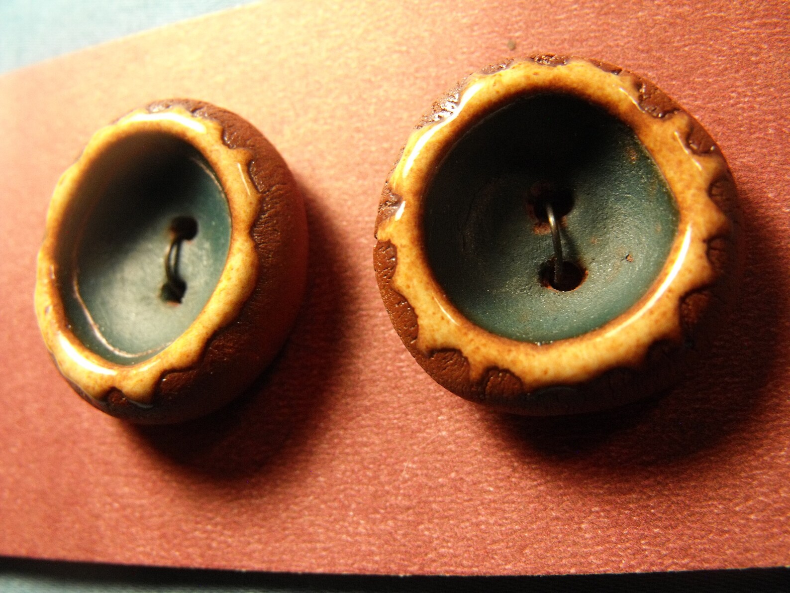 Adorable Set of Two Peyote Buttons - Etsy