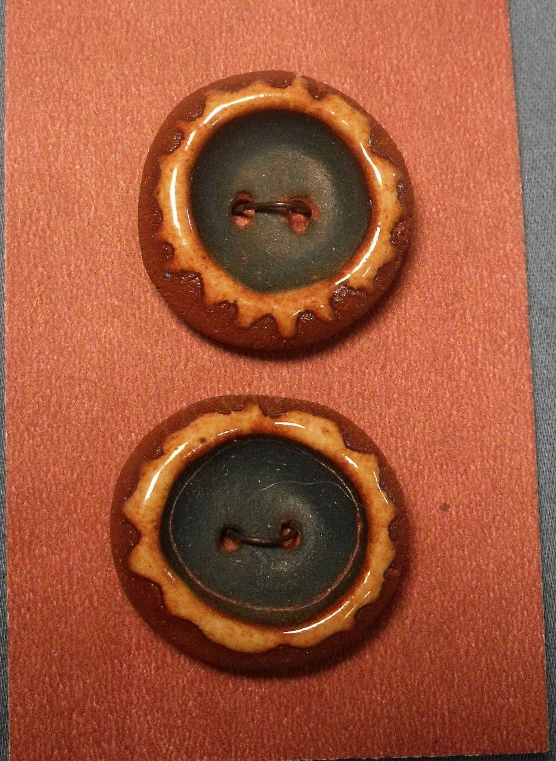 Adorable Set of Two Peyote Buttons - Etsy