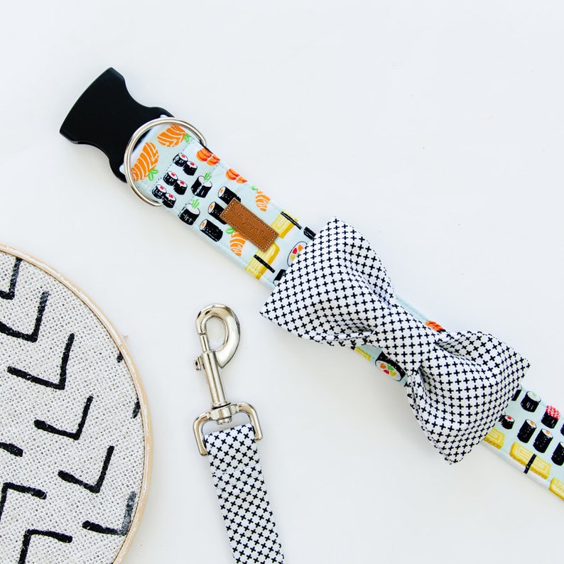 Dapper Dog Package includes collar leash and bowtiemade | Etsy