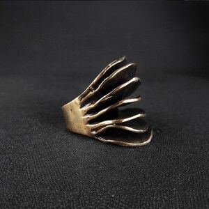 Large Statement Ring Gold Cocktail Ring Silver Gift Her Oversize Ring ...