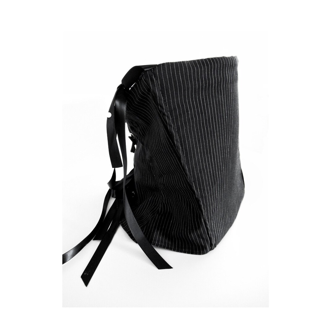 Pinstripe Corset Flat Front Elegant Bustier Stripes Dark Corset ...