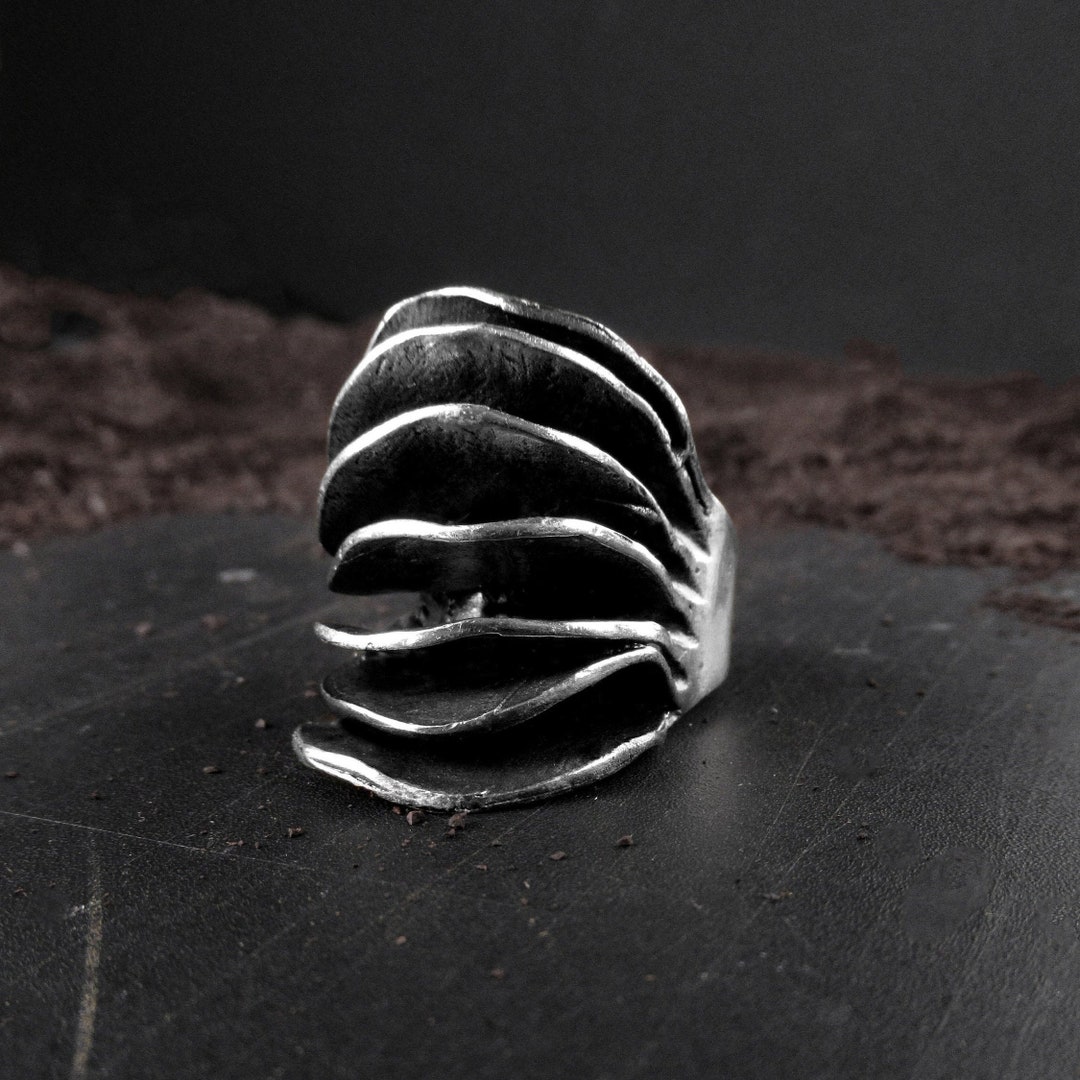 Large Statement Ring Gold & Silver Bold Cocktail Ring Gift Ready ...