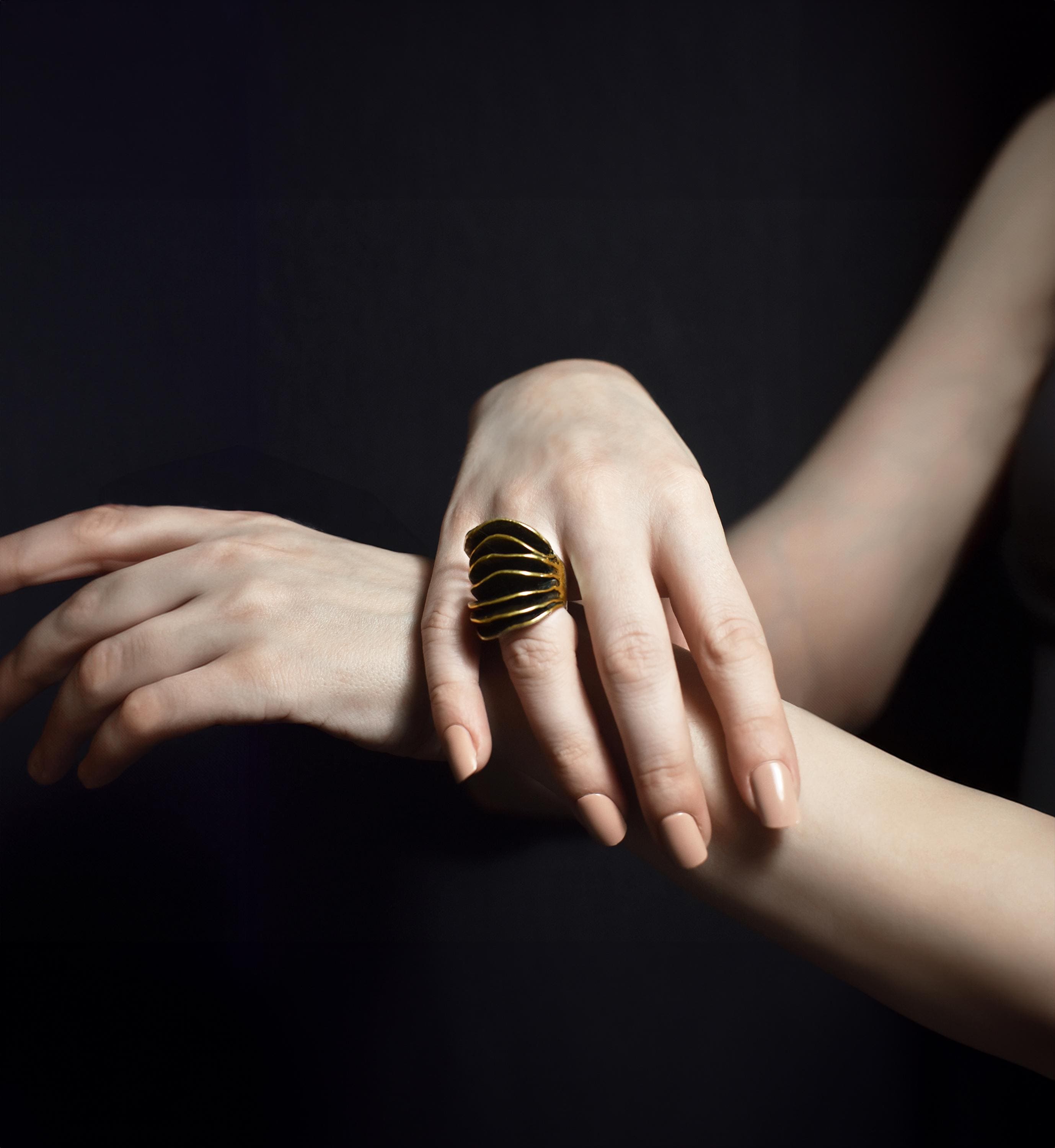 Big Bold Ring Set Silver Oxidized Ring Chunky Women Ring Avant-garde ...