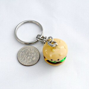 Kawaii Hamburger Charm Keychain, Key Chain, Key Ring :D - Etsy