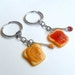 Peanut Butter and Jelly Keychain Set: Handmade Polymer Clay BFF Gift - Etsy