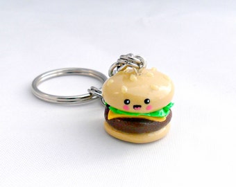 Hamburger Keychain | Etsy