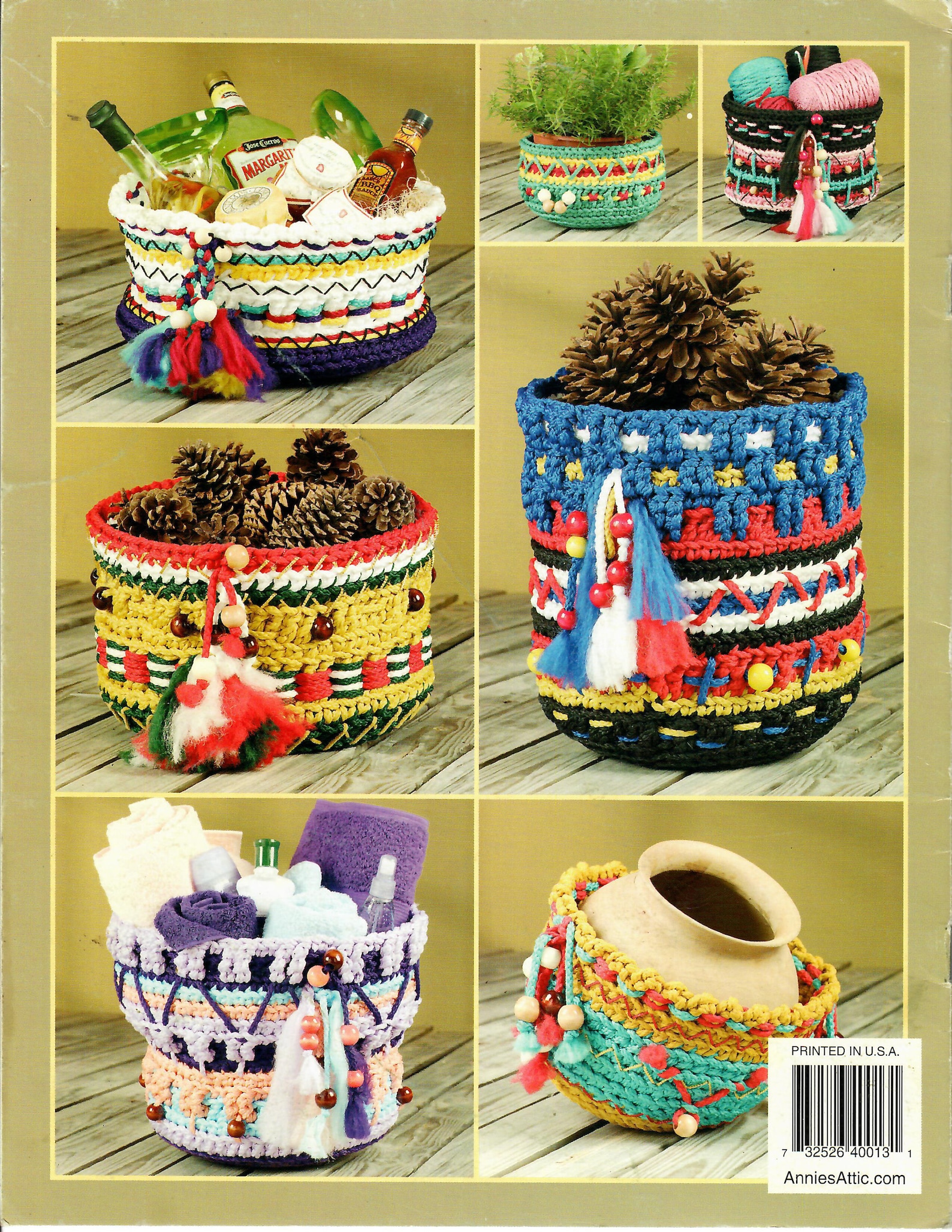 Native American Crochet Baskets Made With Macrame Cord by Mary Layfield ...
