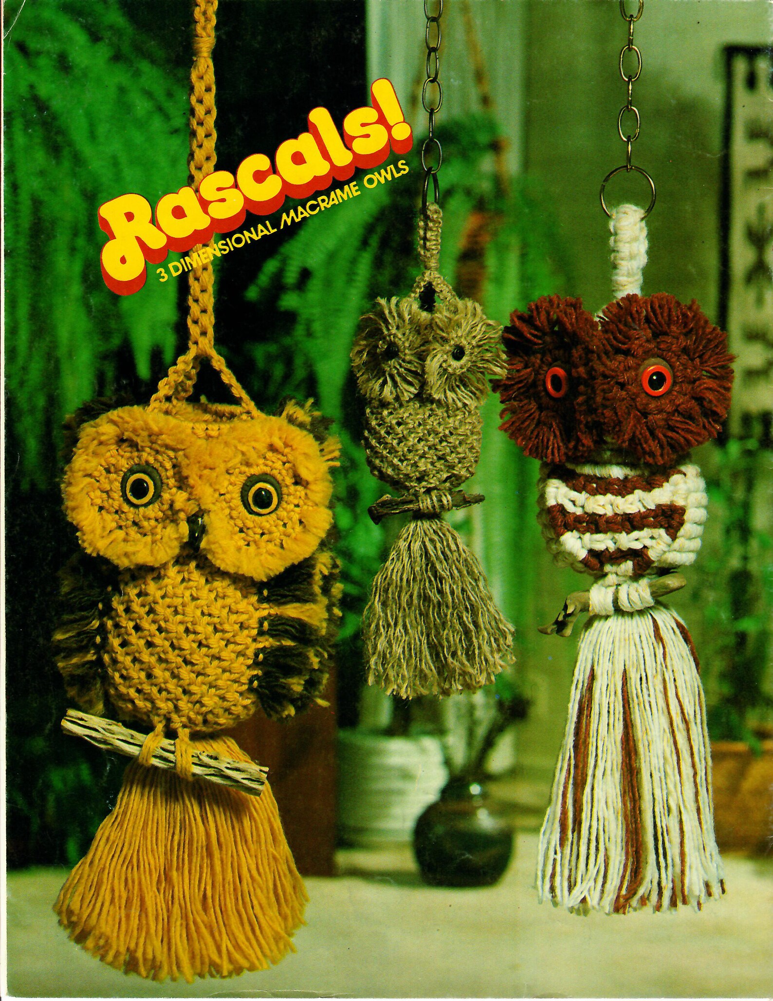 Rascals! 3-dimensional Macrame Owls by Diane Best / 13 Patterns How to ...