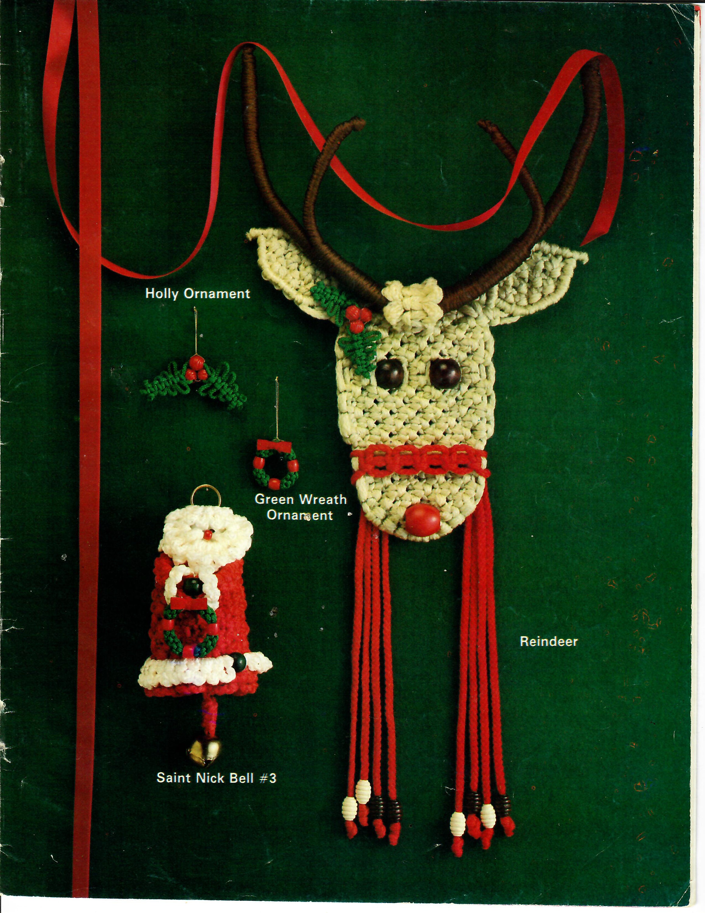 Macrame Reindeer Pattern / Macrame How to / Vintage '70 / Pdf. - Etsy