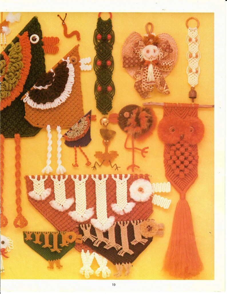 Macrame is for the Birds by Judy Palmer Pattern Book / Vintage '70 ...