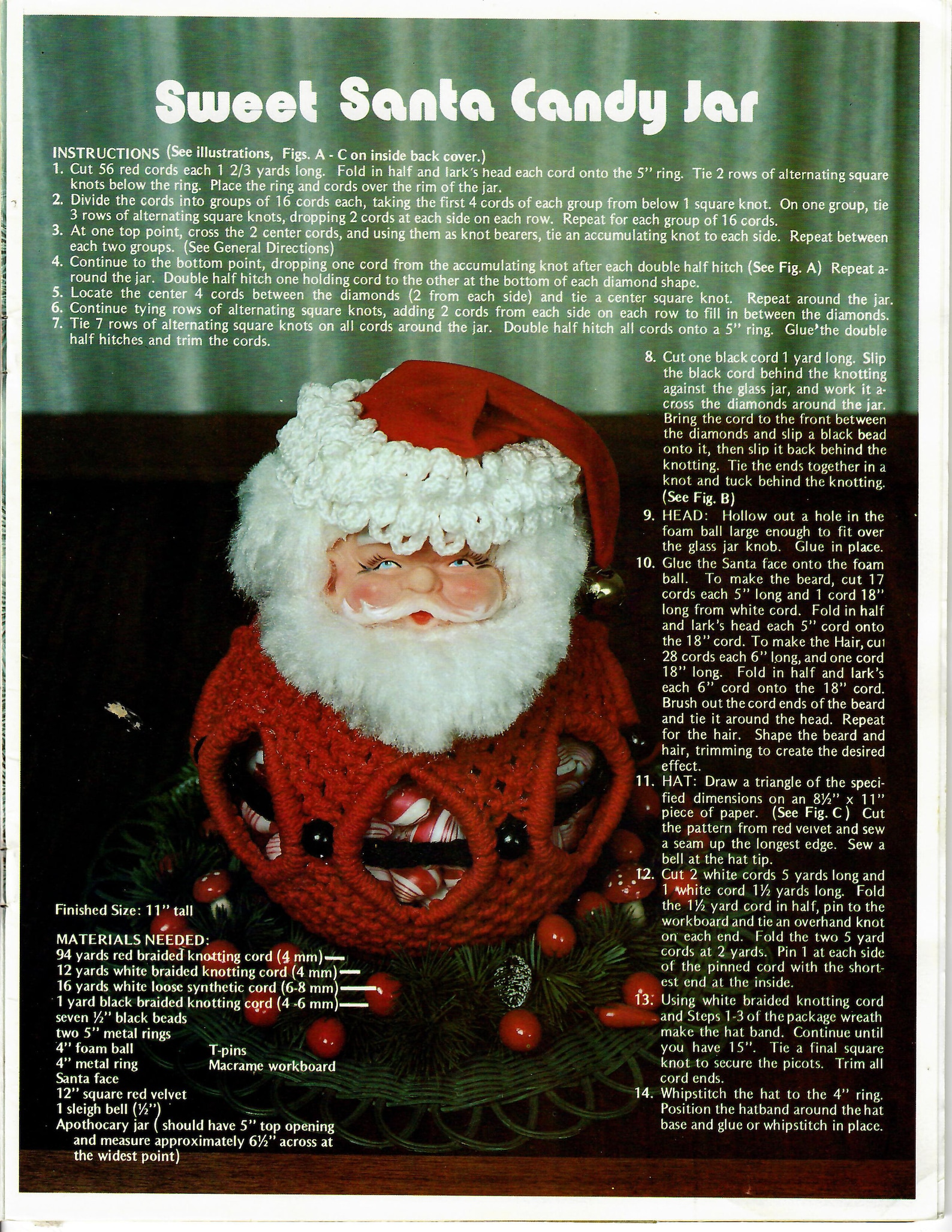 Deck the Halls With Macrame Pattern Book / 70s Vintage Macrame Tutorial How to • Instructions ...