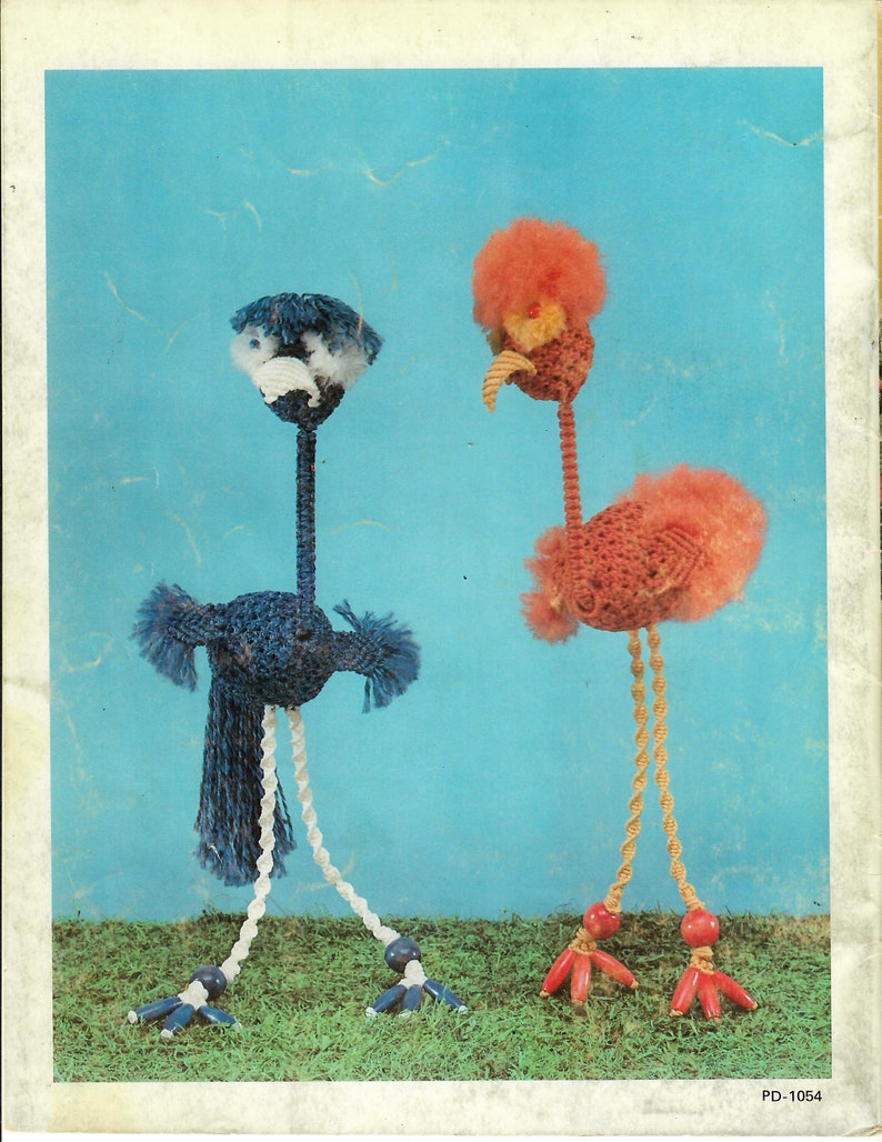 Macrame is for the Birds by Judy Palmer Pattern Book / Vintage '70 ...