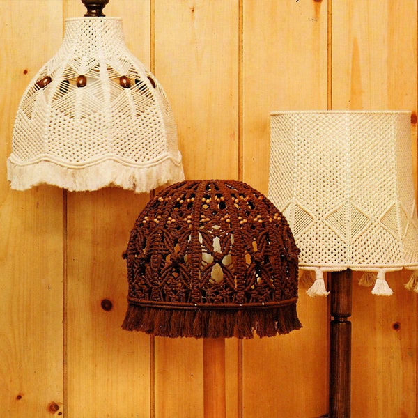 Lamp Shade Macrame Floor - Etsy UK