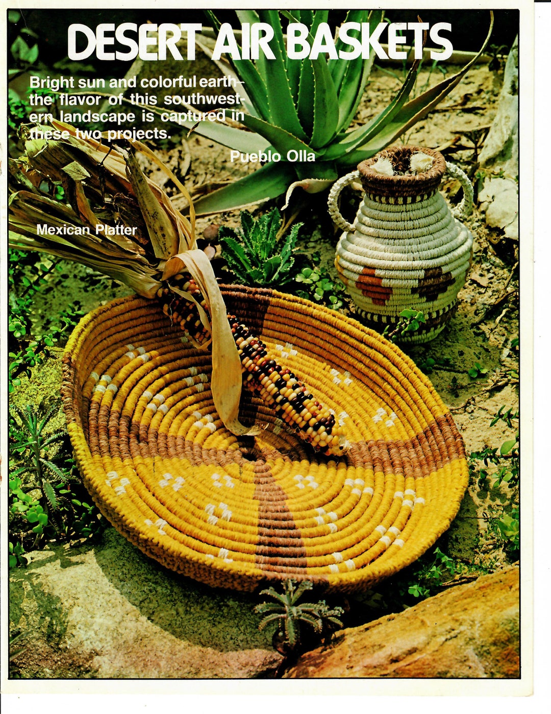 Vintage '70s Macrame Pots & Baskets Pattern Book (PDF) - Etsy