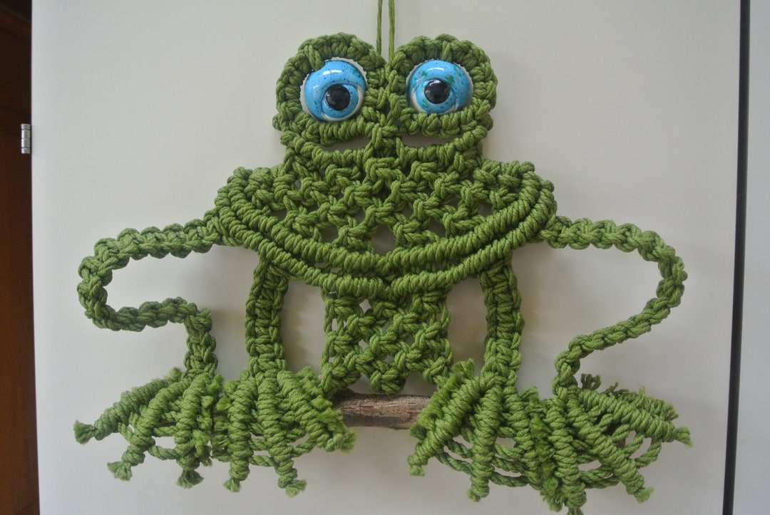 PDF PATTERN / Tutorial Macrame Frog ENGLISH Only - Etsy